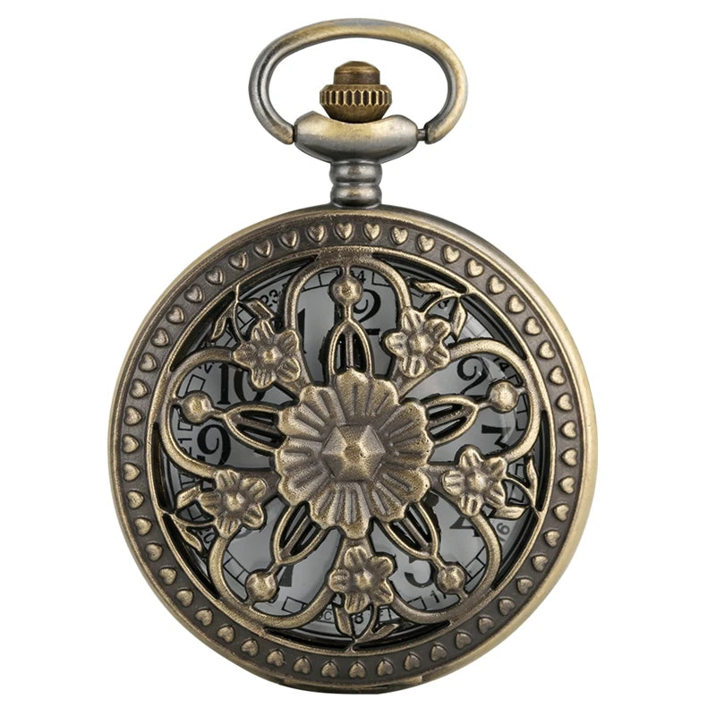 Women's Flower Pocket Watch | Vintage Pocket Watch