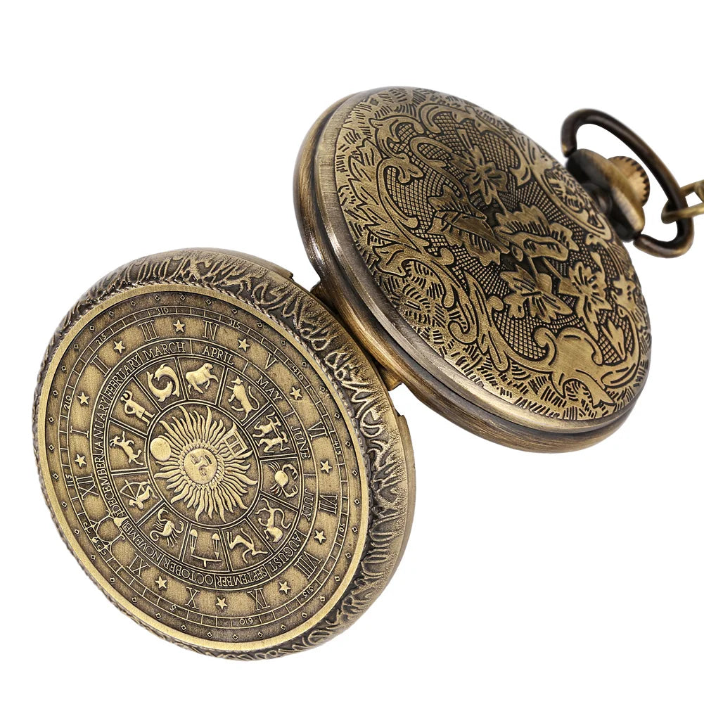 Zodiac Sun Pocket Watch | Vintage Pocket Watch