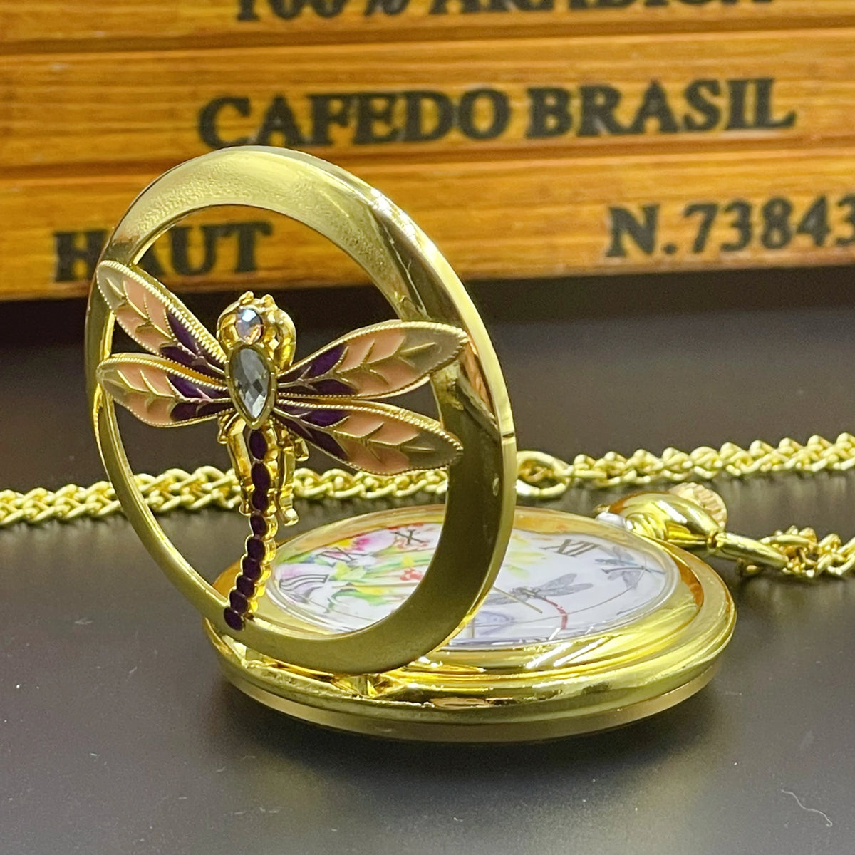 Mosaic Wings Watch | Vintage Pocket Watch