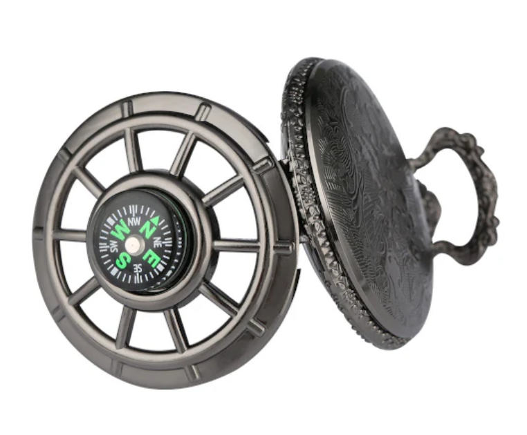 Compass Pocket Watch | Vintage Pocket Watch