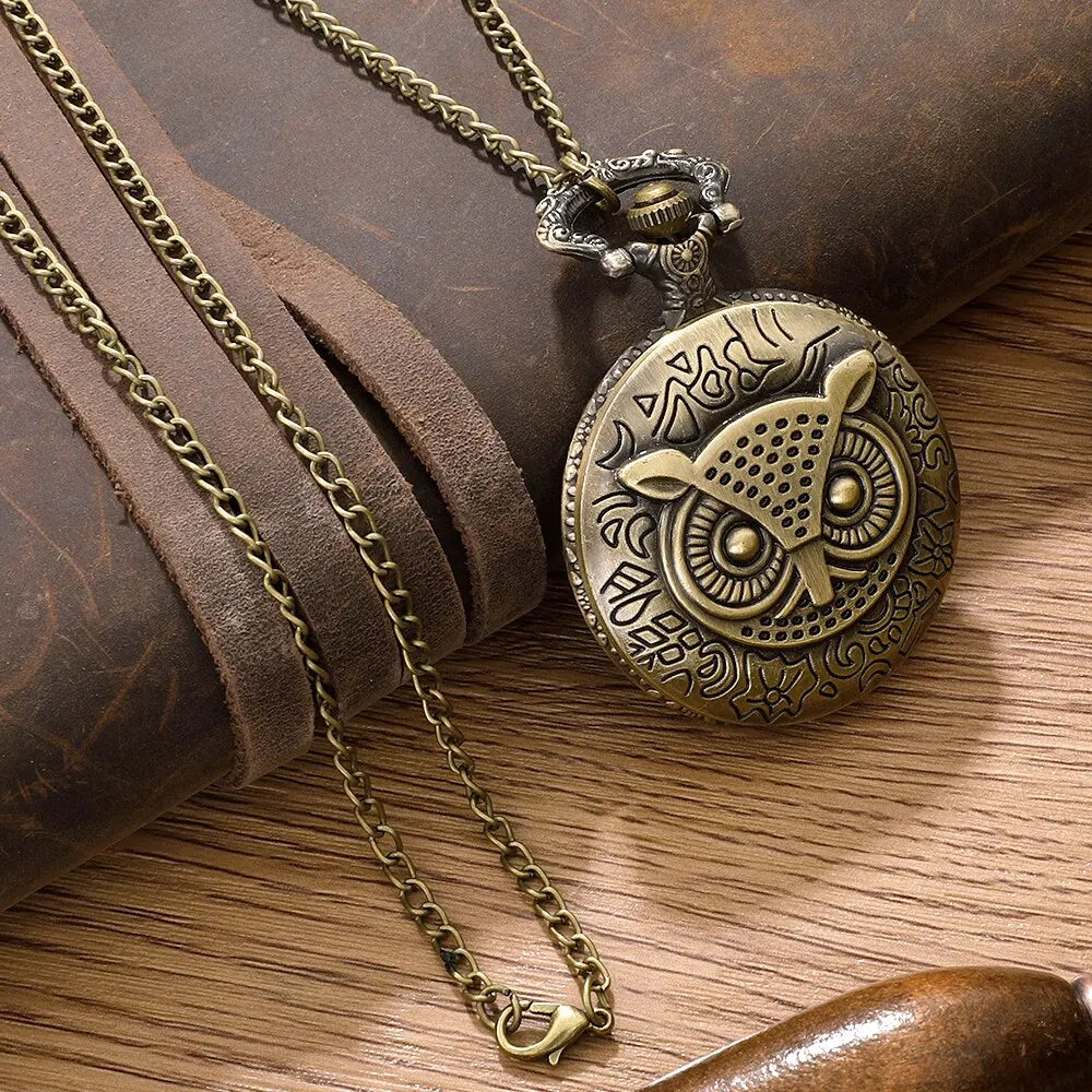 Nocturne Owl Watch | Vintage Pocket Watch