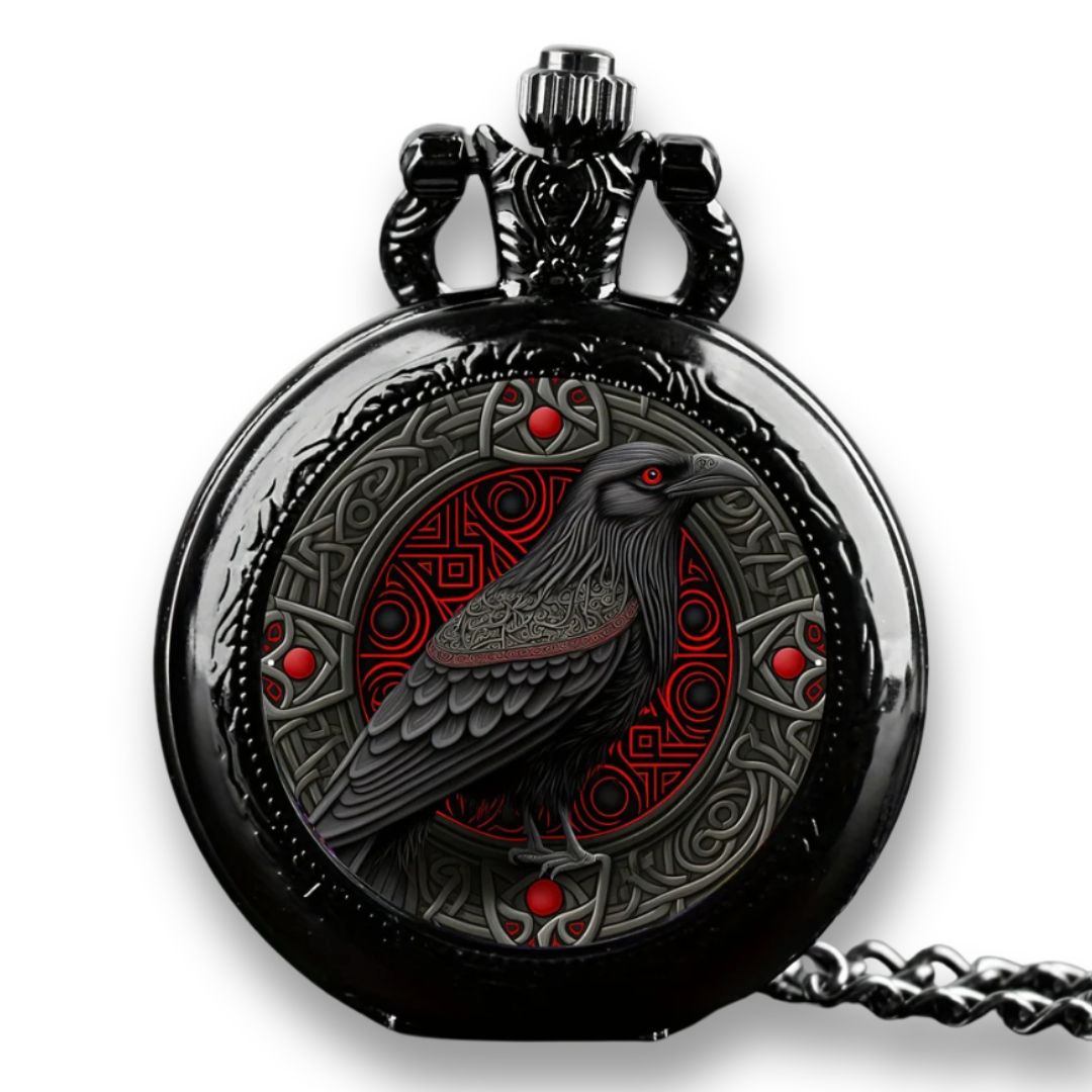 Clever Crow Pocket Watch | Vintage Pocket Watch