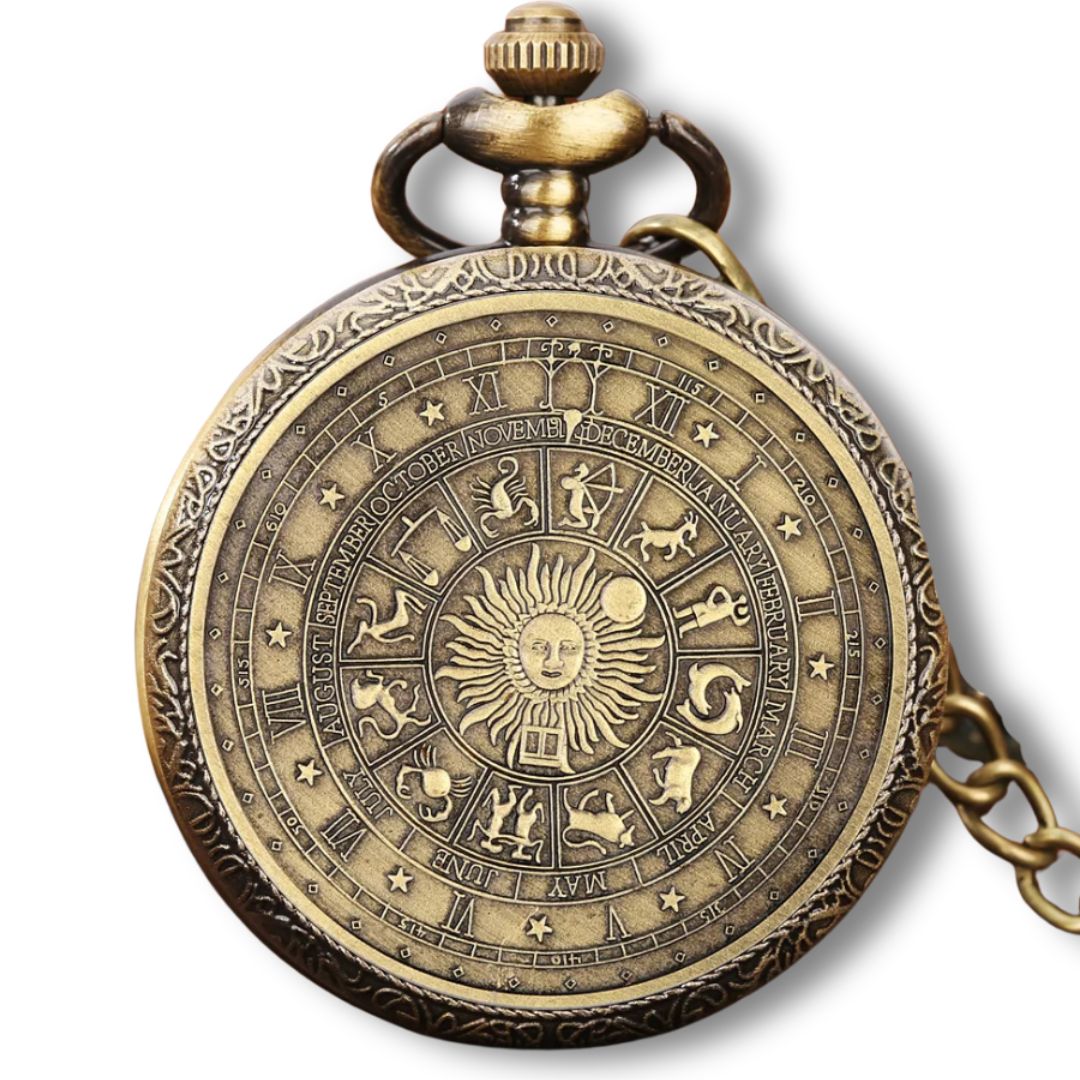 Zodiac Sun Pocket Watch | Vintage Pocket Watch